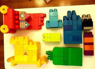 MEGA BLOKS Jumbo Large 150+ Pieces Maxi Bloks Toddler Preschool | eBay