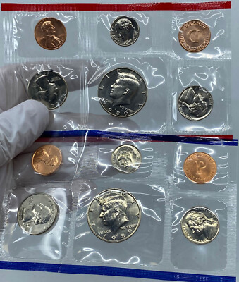 1989 D & P United States of America US Mint Denver Philadephia COINS ...
