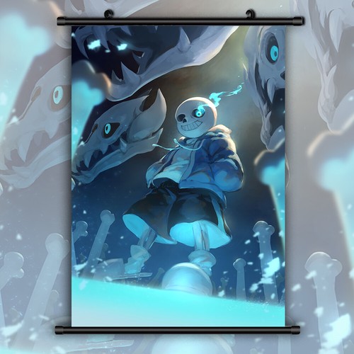 Undertale Sans Anime HD Canvas Print Wall Poster Scroll Room Decor | eBay