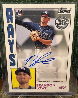 Brandon Lowe RC Auto 2019 Topps 35th Anniversary 1984 Rays🔥 | eBay