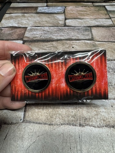 Wrestlemania 35 Side Plates enamel pin Title Belt Loot Slam Crate WWE ...