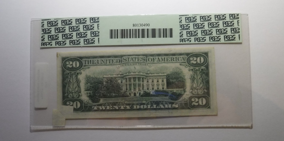 1974 $20 FRN Printed Exterior Foldover (Butterfly) Error | eBay