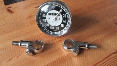 BMW R68 Veigel Tacho 180 Km/h und Lenkerhalter auch BMW R50S R69 R69S ...