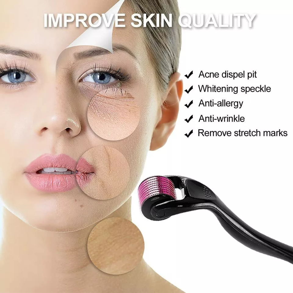 0.5mm 1mm 1.5mm 2.0mm 540 Microneedle Scar Derma Roller Dermaroller | eBay