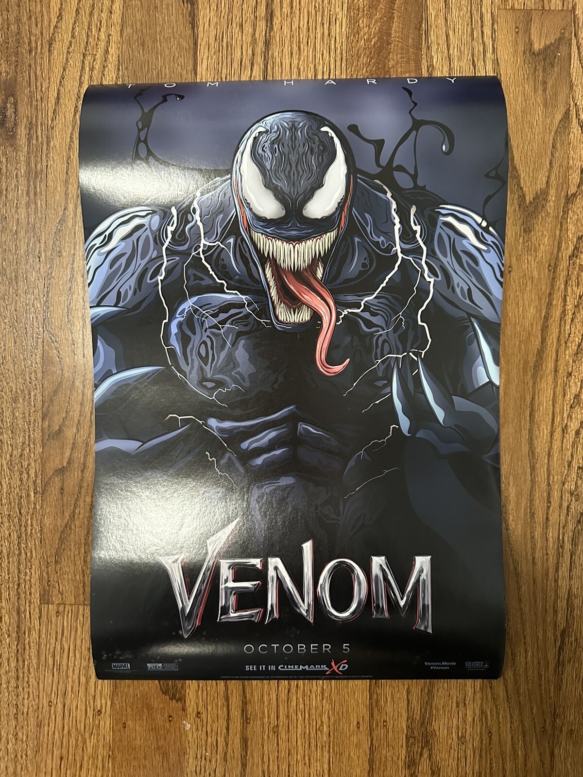 VENOM Movie PROMO Poster 11 x 17 Tom Hardy Marvel CINEMARK | eBay