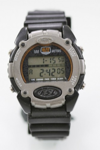 Fossil FSL Watch Men Black Gray Plastic 100m Light Chron Alarm Date ...