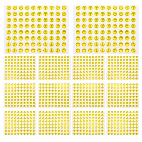 800pcs Grounding Symbol Signs Stickers Protective Ground Warning ...