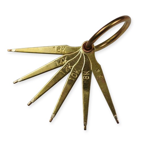 Gold testing needle scrap pawn kit identitfy acid test 8k 10k 12k 14k ...