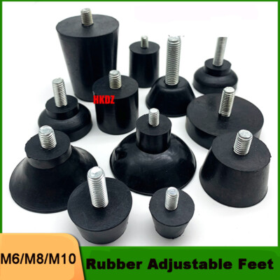 M6/M8/M10 Rubber Adjustable Feet Screw Leveling Table Foot Machine ...