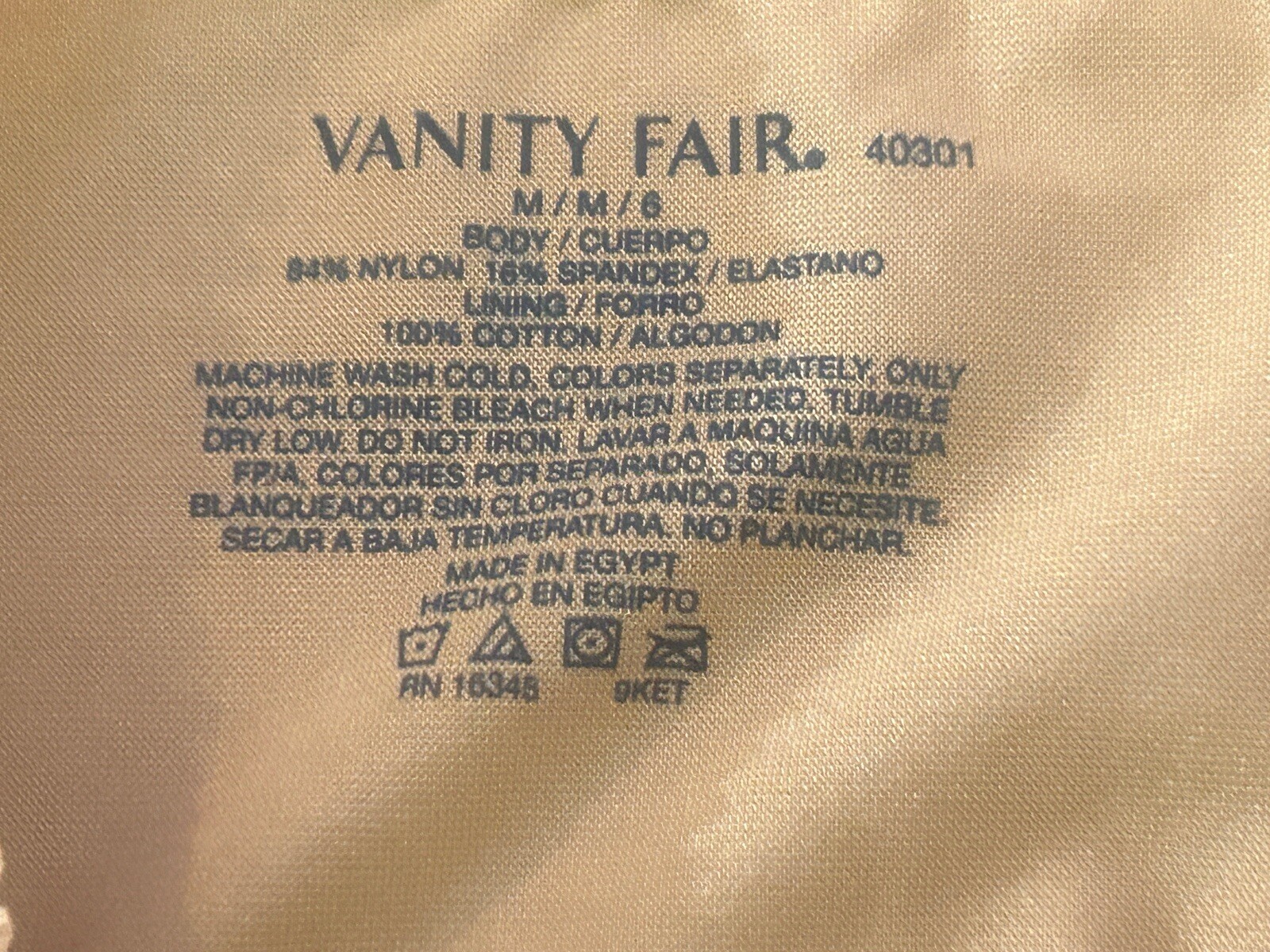 6/M Lot 3 Vanity Fair 40301 Vintage Satin Brief Panties Panty Pink ...