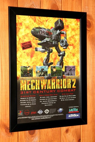 1997 MechWarrior 2 31st Century Combat Sega Saturn PS1 Promo Poster ...