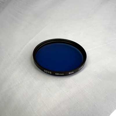 Hoya 58mm 80A Blue Color Glass Filter | eBay