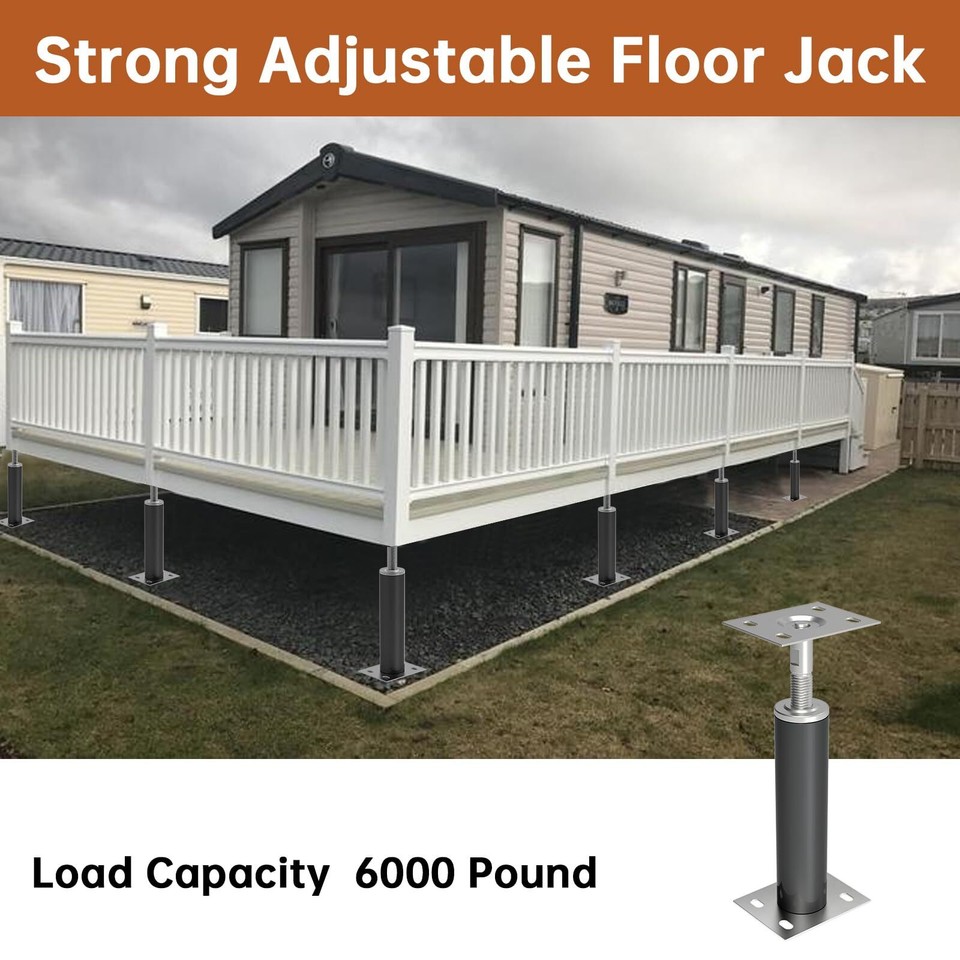 4 Pack House Jacks for Leveling Adjustable Floor Jack Post Floor Jack ...