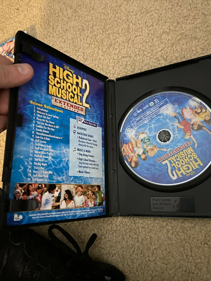 High School Musical 2 (DVD, 2007, Extended Edition) TESTED & WORKING ...