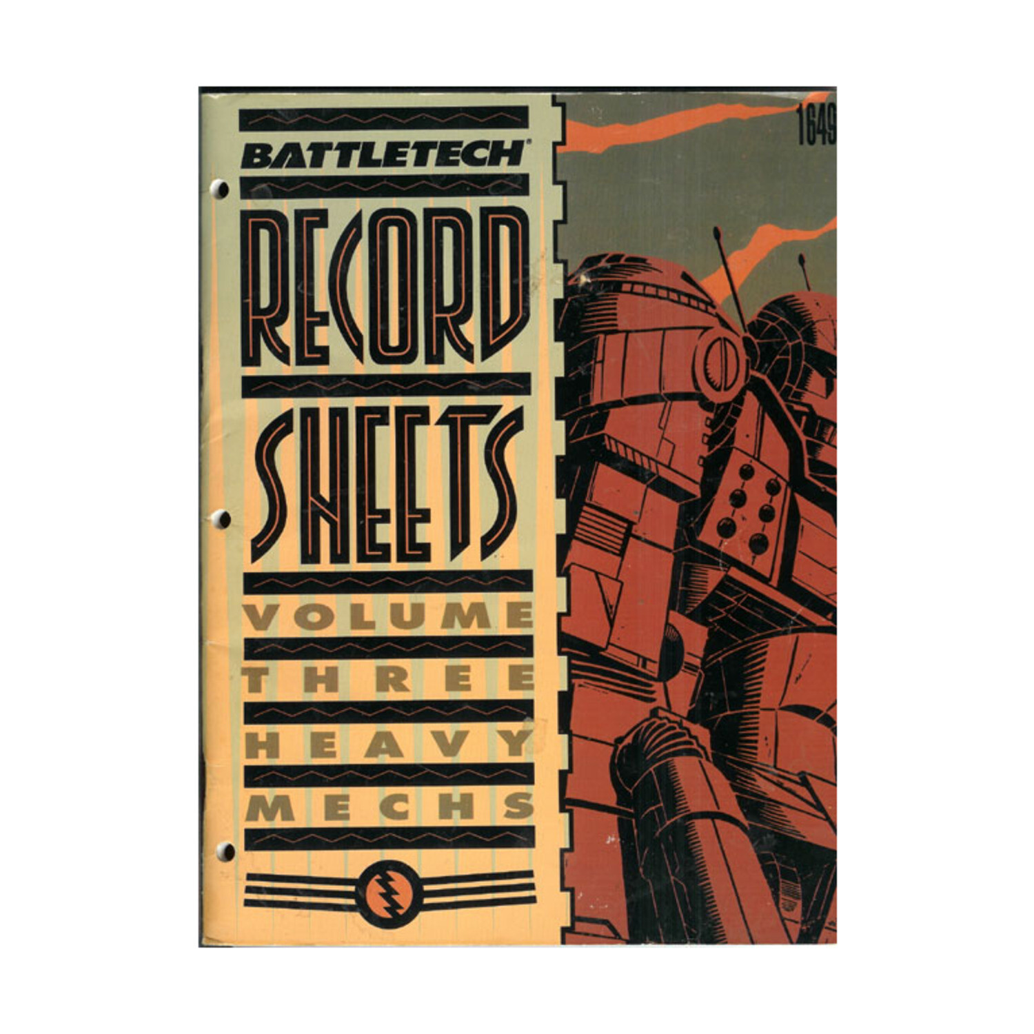 FASA Battletech Record Sheets #3 - Heavy Mechs VG+ | eBay