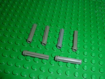 6 x LEGO TECHNIC OldDkGray axle 3 with stud 6587 / Set 4481 8466 8461 ...