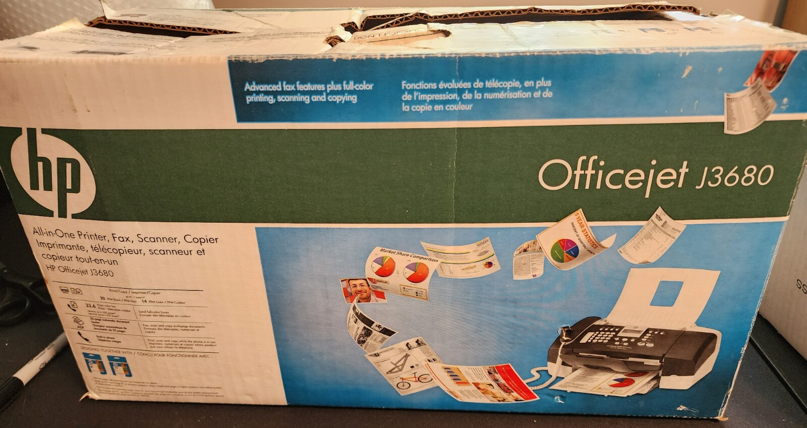 HP Officejet J3680 All-in-One Multifunction Printer for sale online | eBay