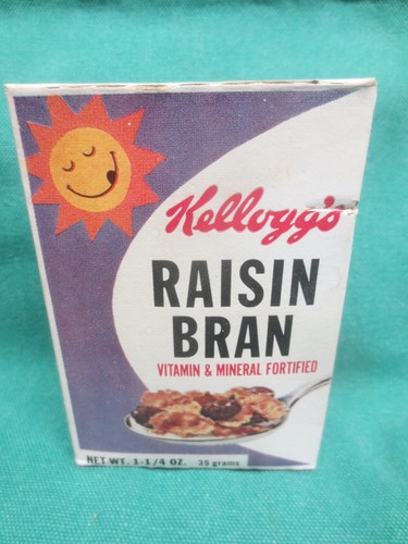 vtg Kellogg's Raisin Bran Single Serving Cereal Box - full unopened | eBay