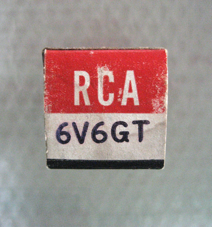 1 x NOS NIB 6V6GT RCA Smoked Glass Tube - TV-7 Tested - 1949 | eBay