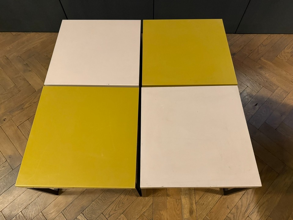 Habitat Kilo Metal Side Tables with Black Wooden Legs x4 | eBay UK