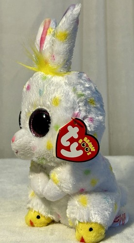 DUSTY the Easter Bunny Rabbit - TY Beanie Boo's 6 inch - NEW & MINT ...