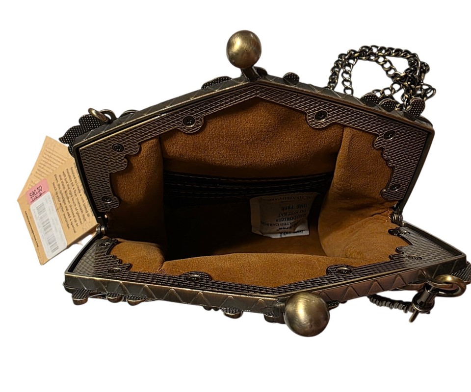 Patricia Nash Leather Shoulder Bag, Faux Snake Skin Look, Cooper Color ...