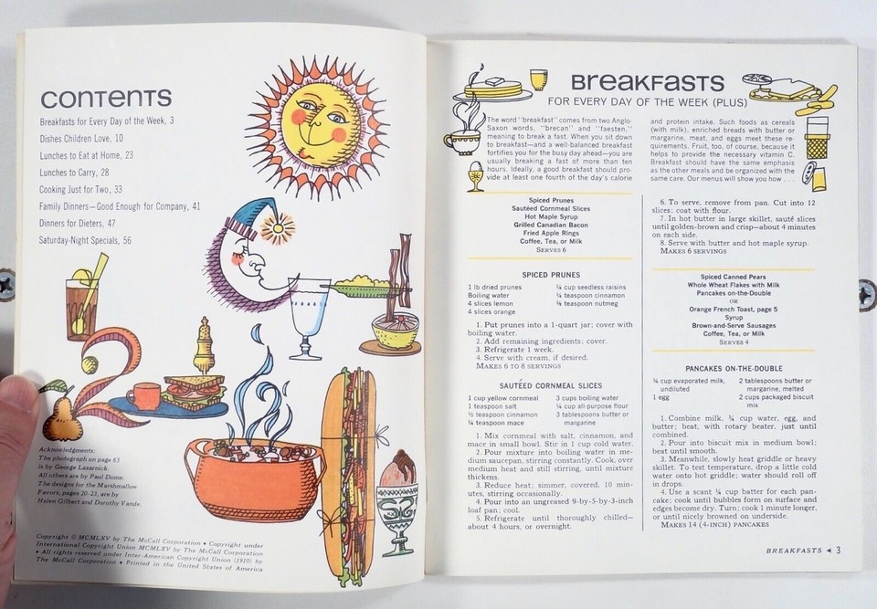 1965 McCall's FAMILY-STYLE COOKBOOK mid-century RECIPES FOR KIDS ...