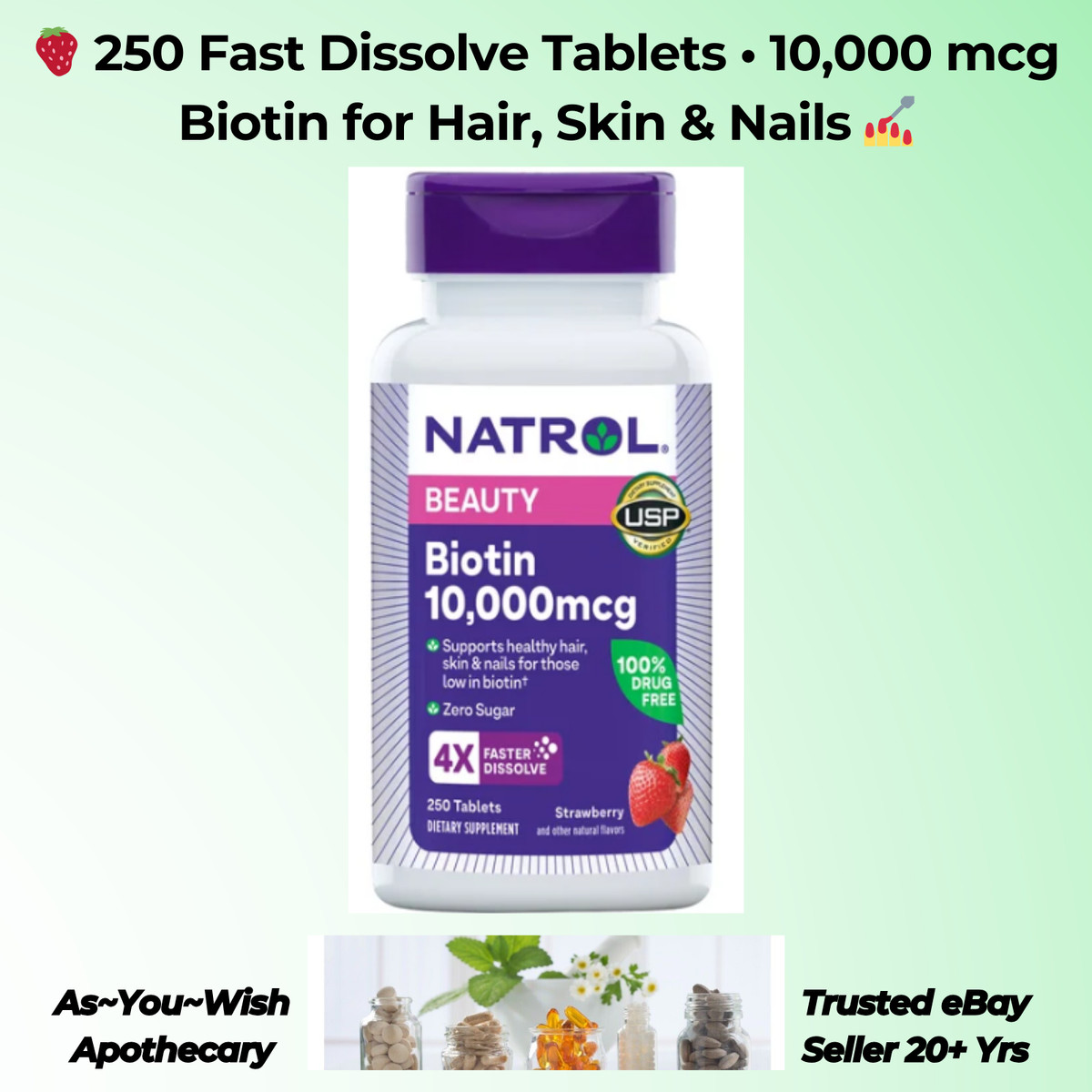 Natrol Biotin Maximum Strength Beauty Strawberry Fast Natrol Melatonin