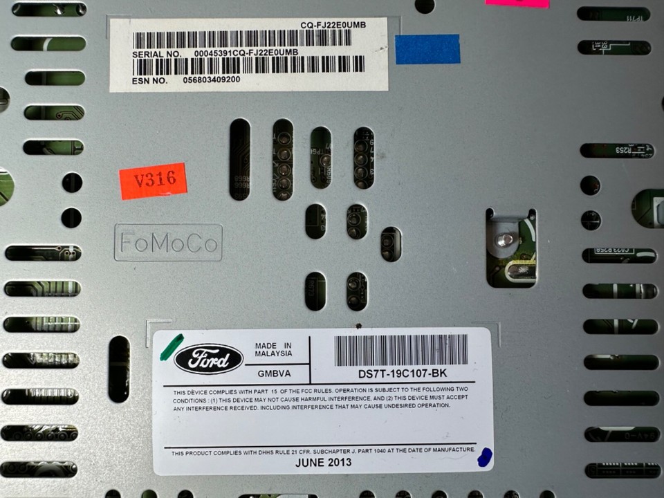 Ford Fusion Audio Control Module ACM UNTESTED DS7T-19C107-BK | eBay