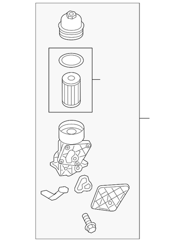 OEM NEW 12-18 Kia Sedona Sorento Cadenza Oil Filter Complete Assembly ...