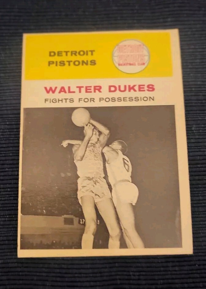 1961-62 Fleer Walter Dukes Detroit Pistons #50 | eBay