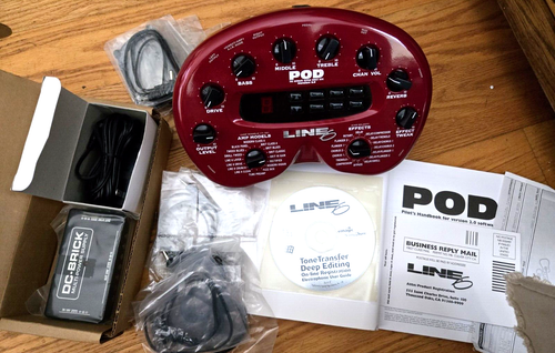 Guitar Multi Effect POD Petal Amp Simulator &Jim Dunlop DC Brick Power ...