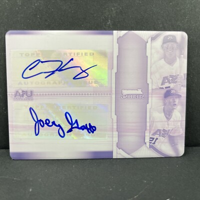 2011 Bowman Sterling 1/1 Auto Printing Plate RC Joey Gallo Carson Kelly ...