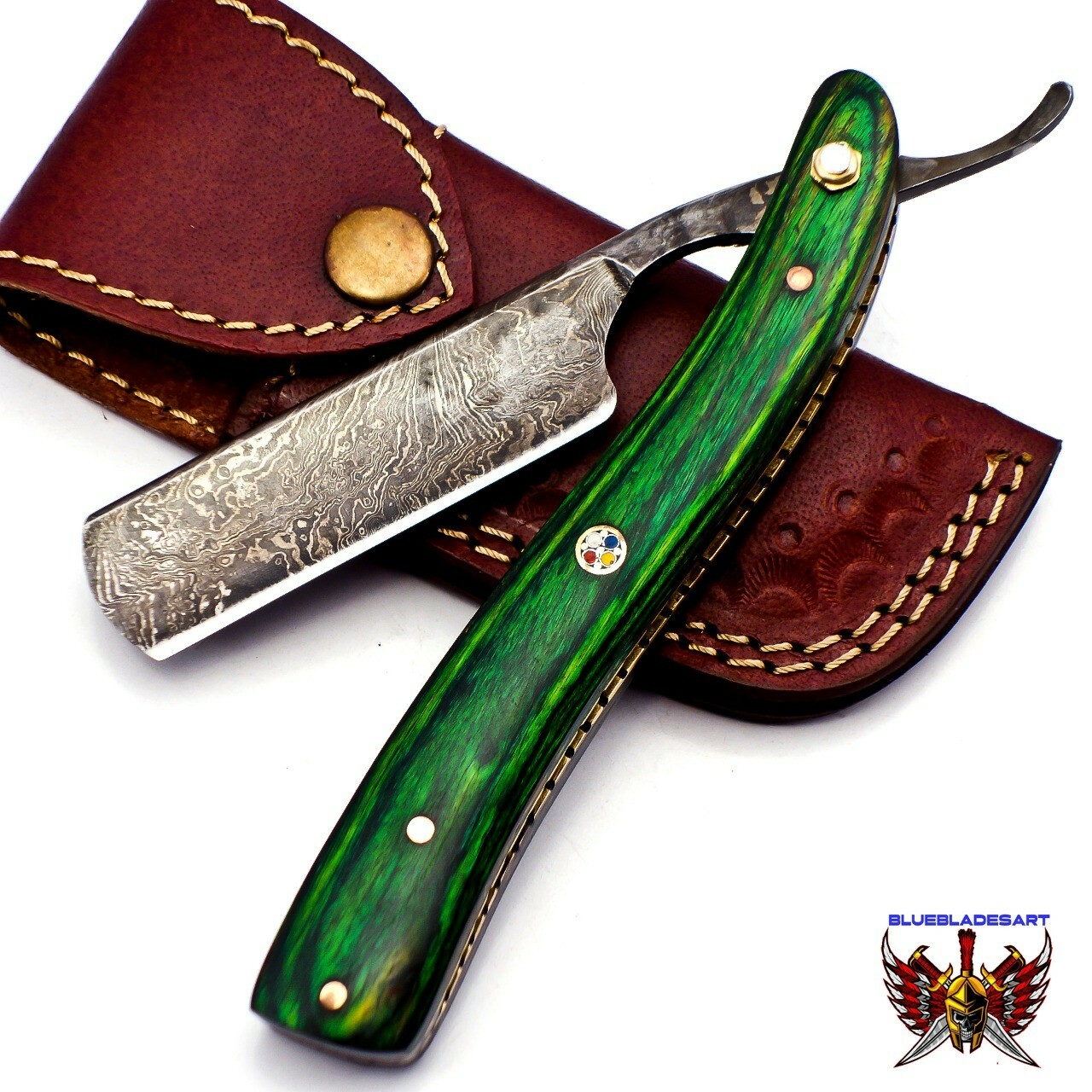 9.0" Handmade Damascus Folding Pocket Custom hand made Blade Straight ...