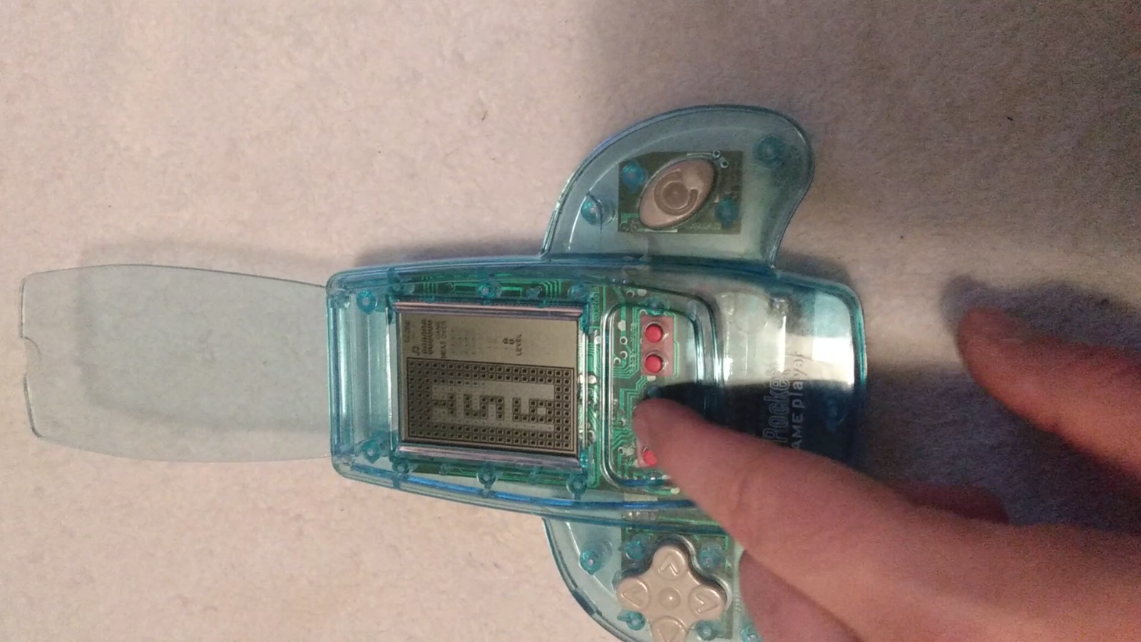 Pocket Game Player Hand Held Electronic Retro Ice Blue Portable Video ...