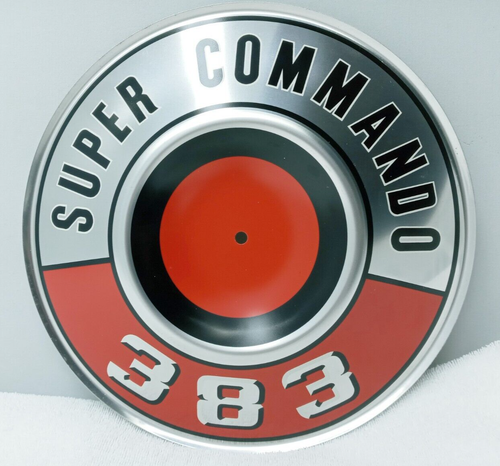 New NOS Mopar Red 383 Super Commando Air Cleaner Pie Tin ID Plate | eBay