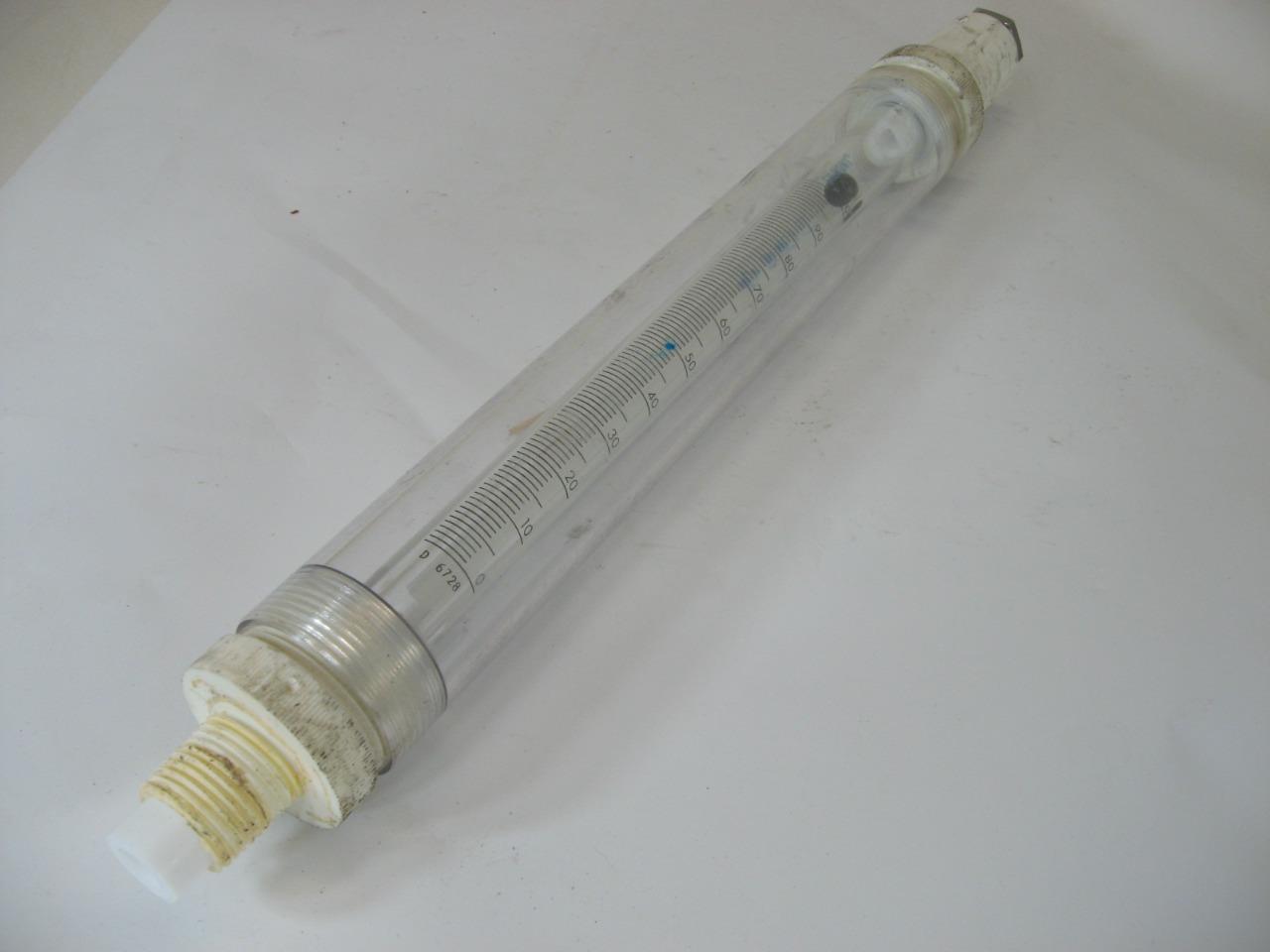 Gilmont Inline Flowmeter 1/2" NPT Connections 0-100 Scale Plastic Body ...