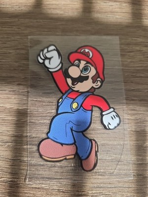 Mario Bros. Mario Jumping UV DTF Raised Decal Sticker Waterproof 3inx ...
