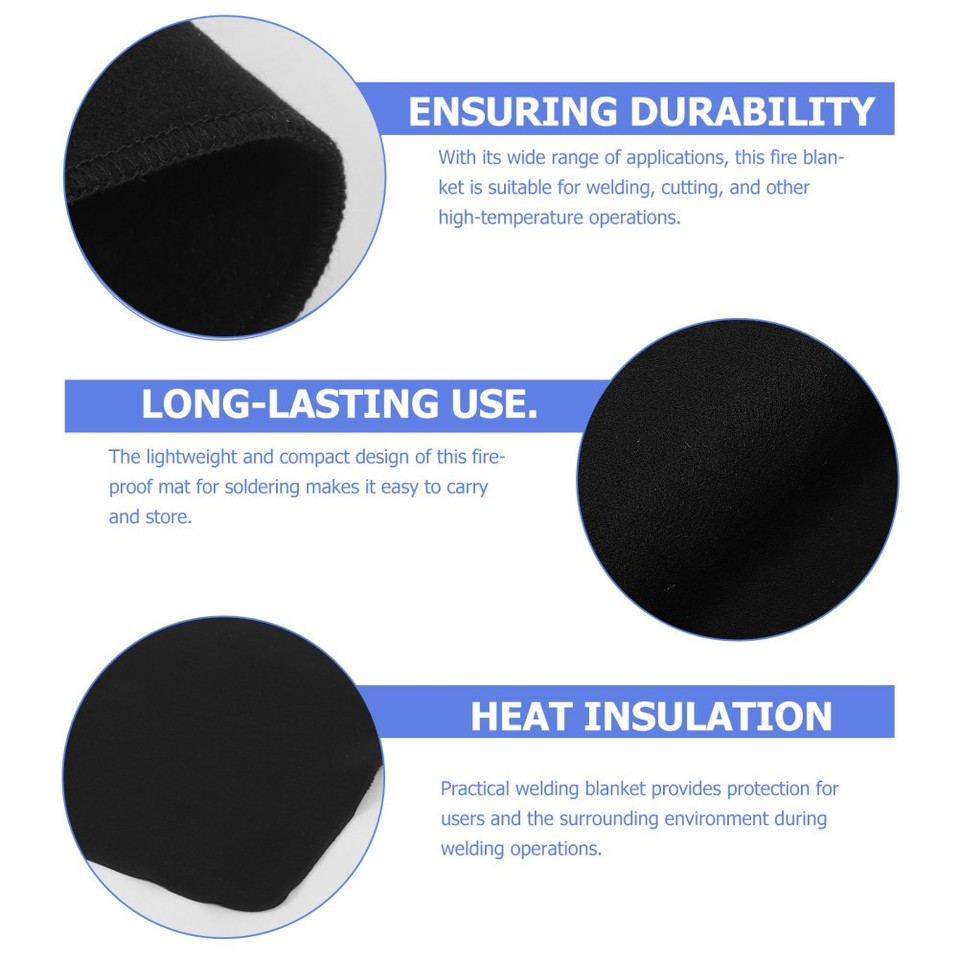 Soldering Heat Pad Emergency Fire Welding Blanket Fireproof Mat for ...