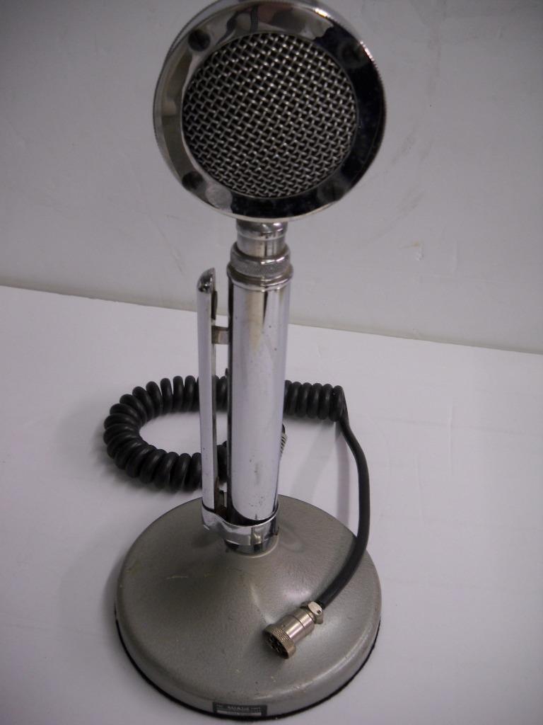 ASTATIC D 104 MICROPHONE WITH T-UG8 STAND ~ COBRA & GALLAXY 4 PRONG MIC ...