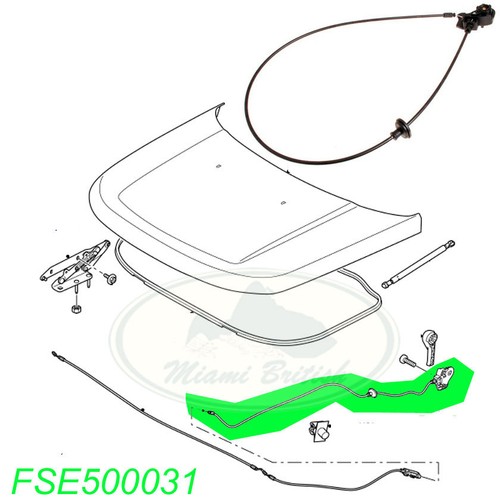 LAND ROVER HOOD CONTROL CABLE SET LR3 RANGE SPORT FSE500031 FSE000091 ...