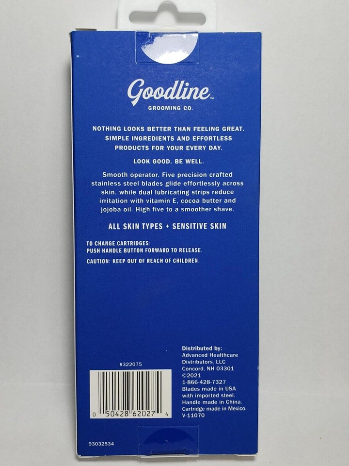 Goodline Grooming Precision 5-Blade Razor Dual Lubricating Strips ...