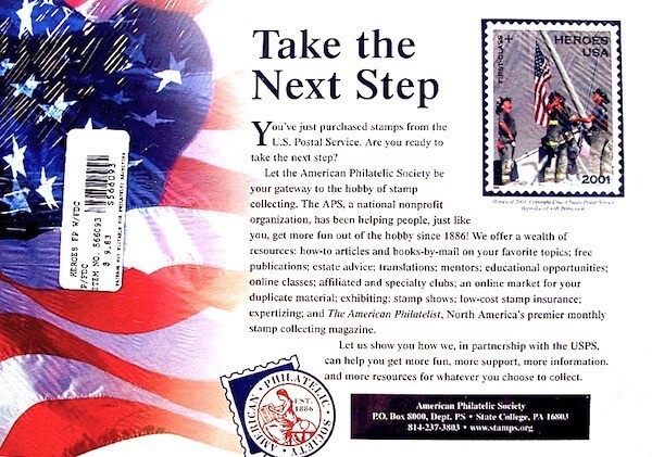 World Trade Center Vintage 9/11 Heroes 2001 Stamp Set WTC 1st Issue 20 ...