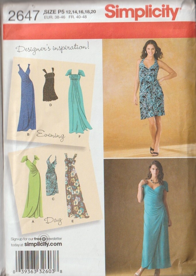 OOP Simplicity Sewing Pattern Misses Plus Size Dress You Pick | eBay