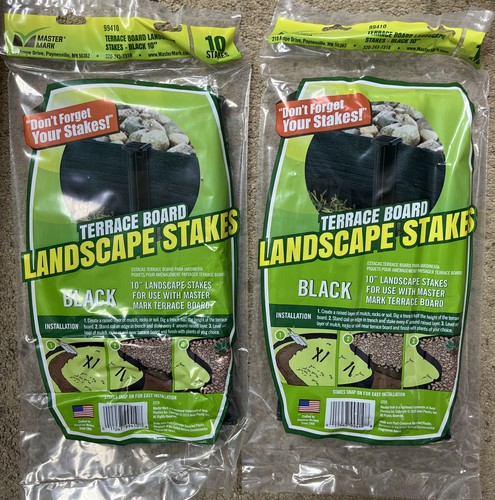 Master Mark Terrace Board 10 in. H Stake, Black (2BAG of 10pk) | eBay