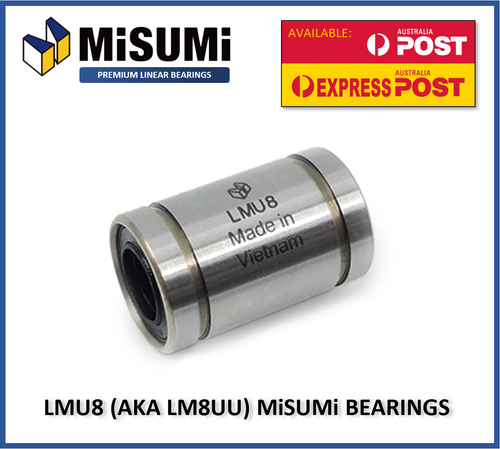 MISUMI LM8UU LMU8 Linear Bearing - 3d Printer Prusa CNC 8mm Bambu Lab ...