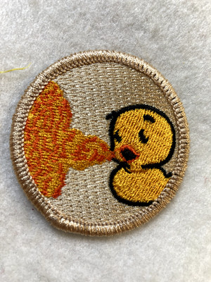 (t64g-3) Boy Scouts - Fire breathing Rubber Duckie patrol patch | eBay