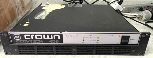 Crown 2 Channel Power Amplifier Rackmount Com-Tech 400 Working | eBay