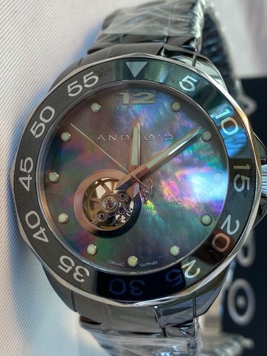 Android Men's AD561 Divemaster Mystic Skeleton Automatic Movement Watch ...