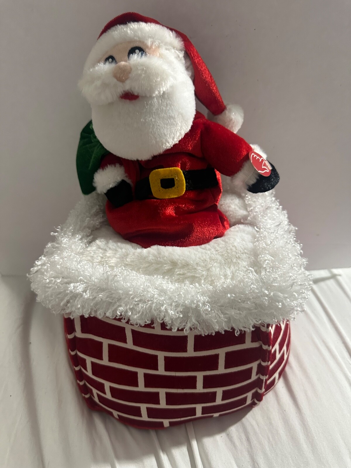RARE Dan Dee Christmas Santa CHIMNEY HAT Animated Sings Collectors ...